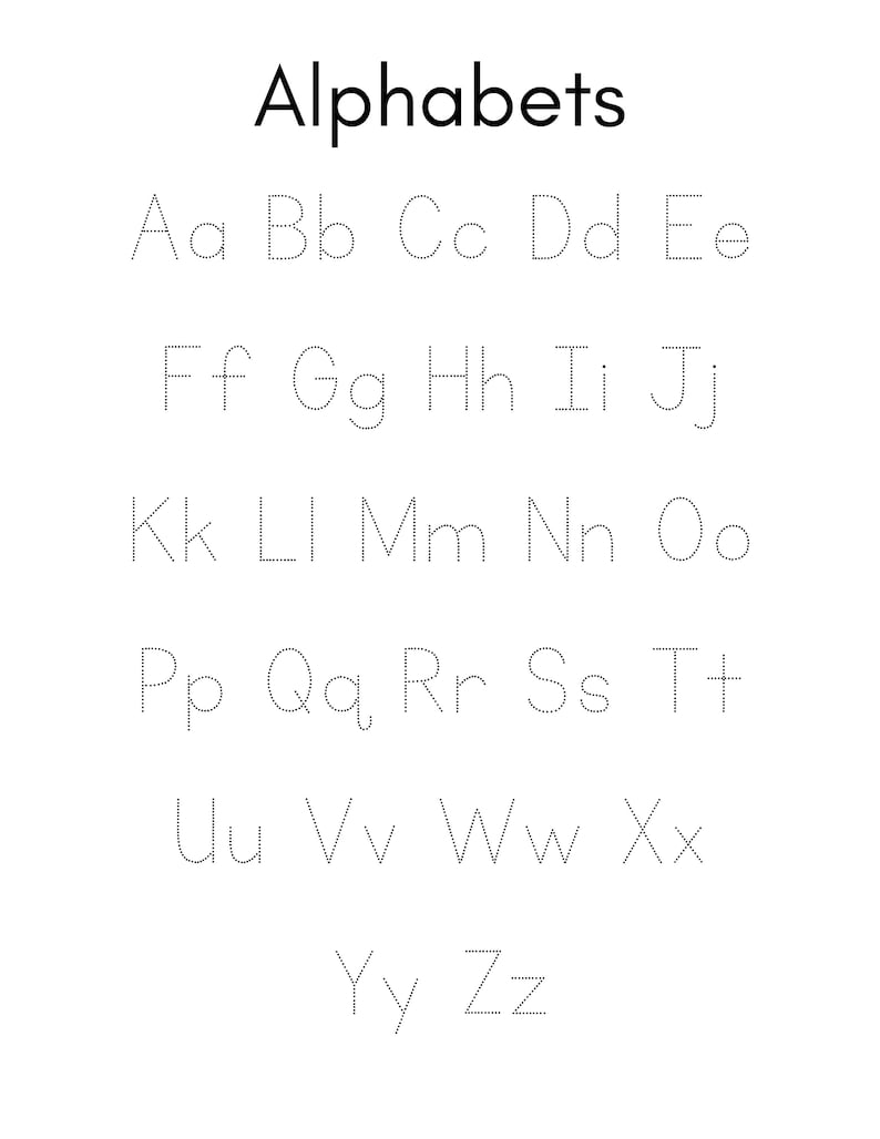 Numbers Tracing Sheets 1-100, Lined & Unlined, Plus Bonus Alphabet ...