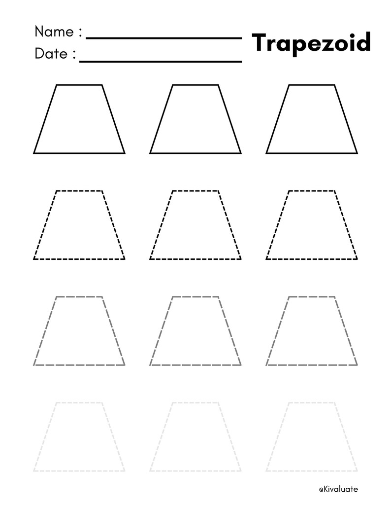 15 Shapes Tracing Sheets for Kids: Learn & Practice With 16 Fun ...