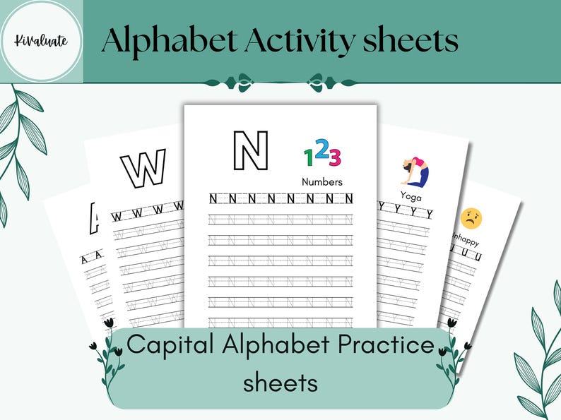Montessori Capital Letters Tracing Workbook | Enhance Literacy for Pre ...