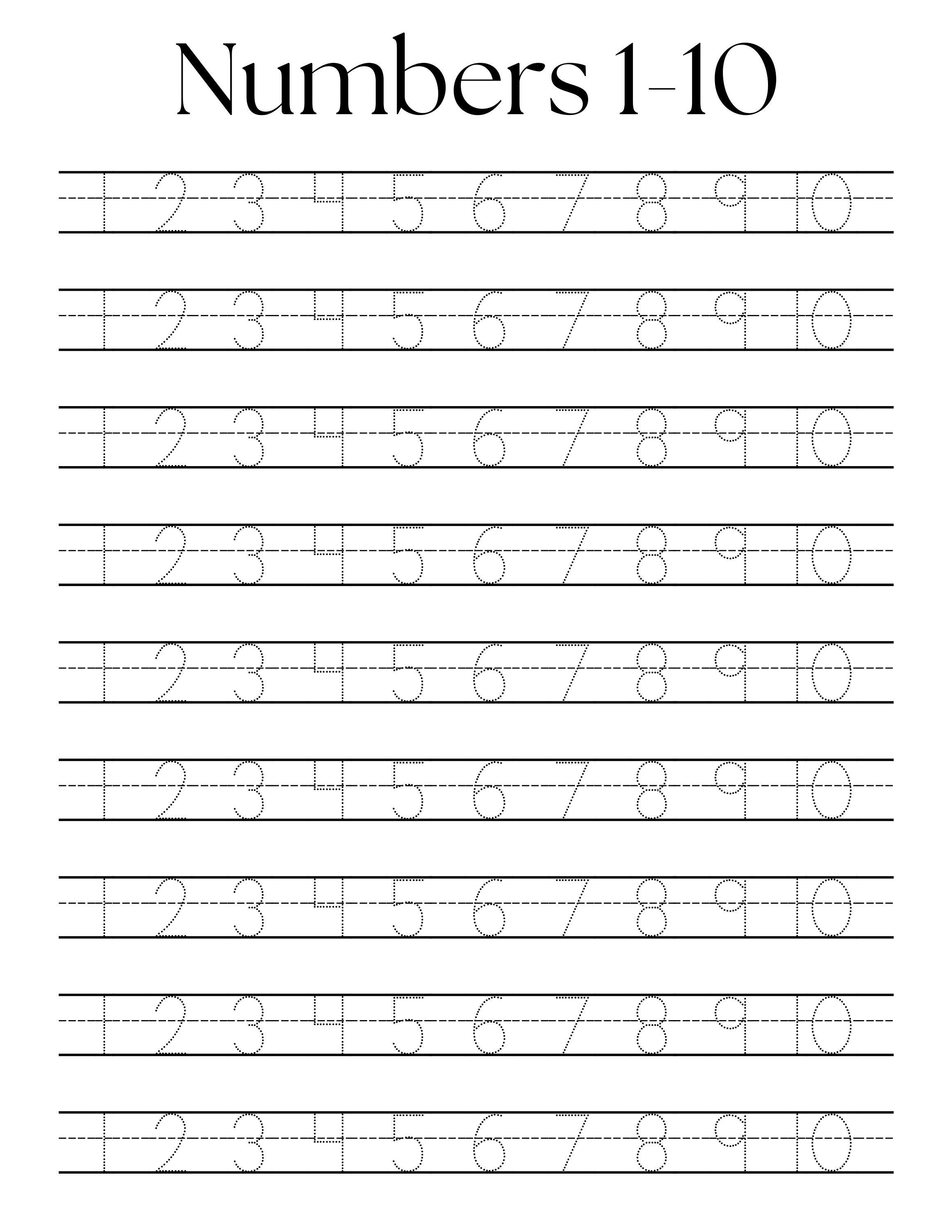 Numbers Tracing Sheets 1-100, Lined & Unlined, Plus Bonus Alphabet ... Numbers Tracing Sheets 1-100, Lined & Unlined, Plus Bonus Alphabet ...