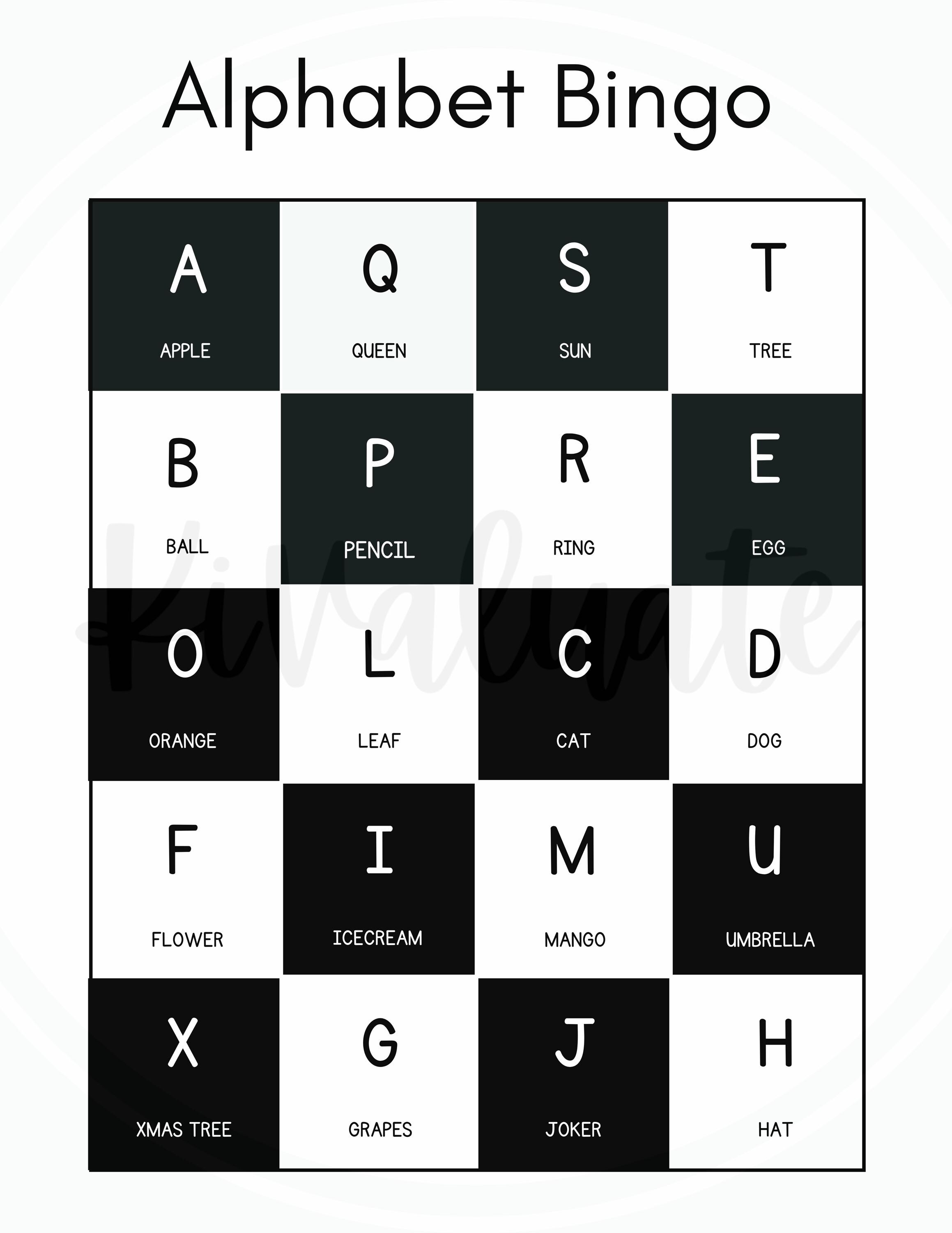 Alphabet Matching Cards for Kids Interactive ABC Learning Game, Bonus ...