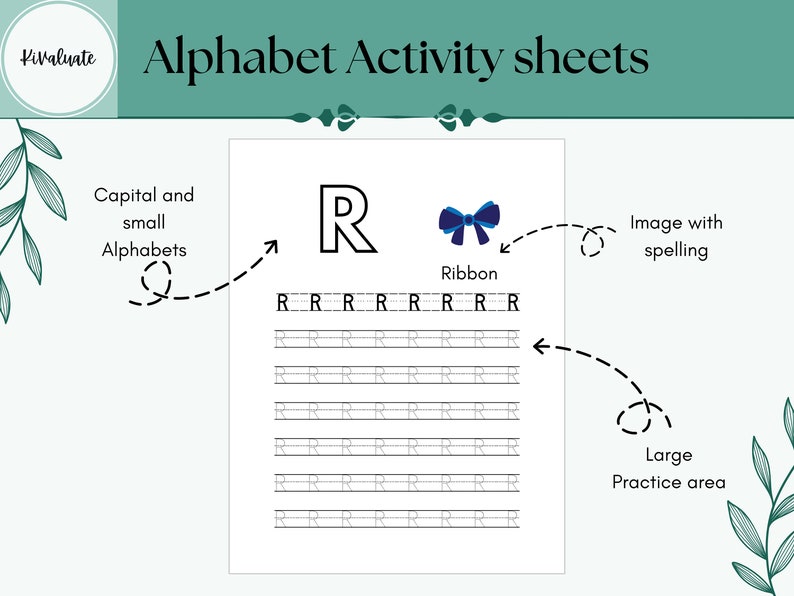 Montessori Capital Letters Tracing Workbook: Pre-k and Kindergarten ...