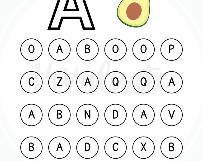 26 Printable Alphabet Lowercase Dab It Worksheets | Preschool-kdg ...