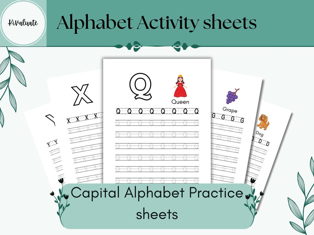 Interactive Capital Letters Tracing Workbook – Montessori-inspired ...