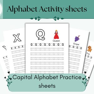 Interactive Capital Letters Tracing Workbook – Montessori-inspired ...
