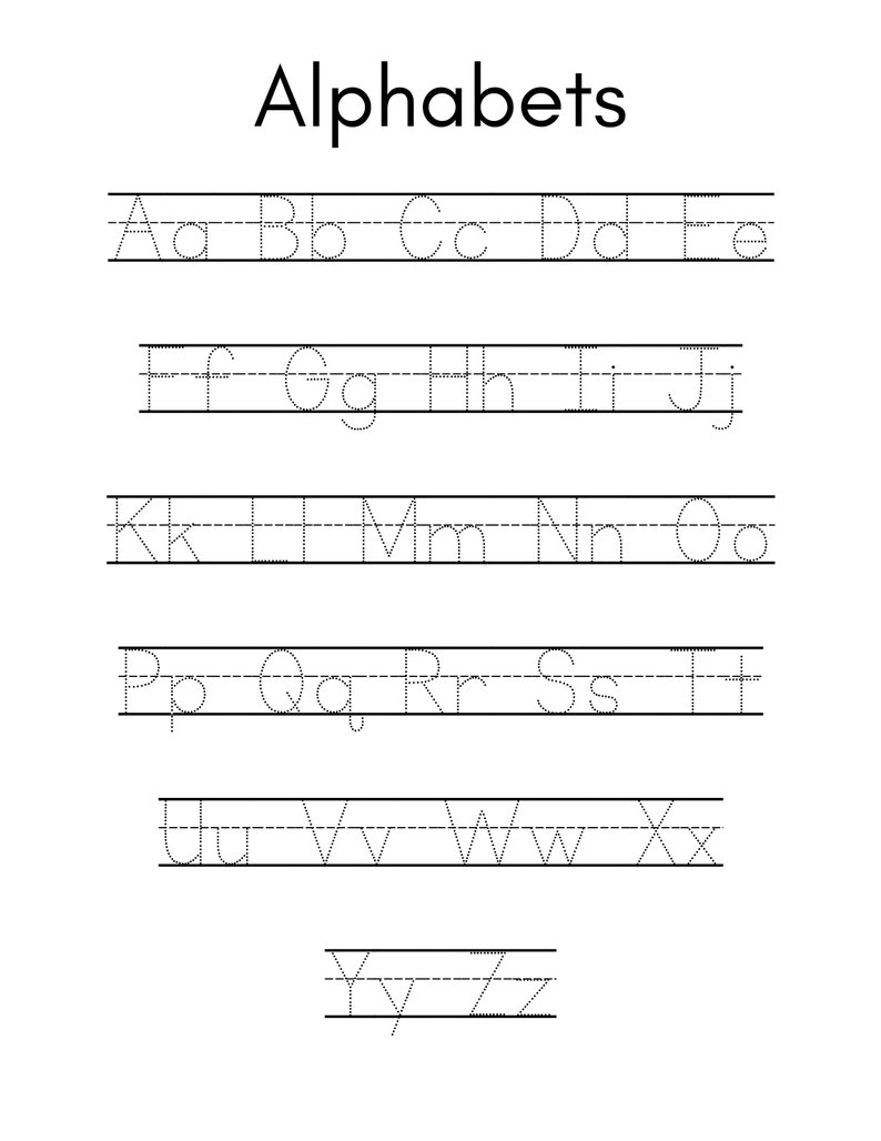 Numbers Tracing Sheets 1-100, Lined & Unlined, Plus Bonus Alphabet ...
