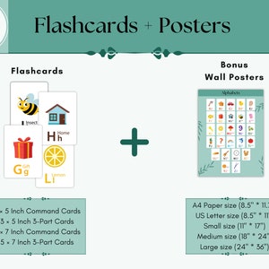 Digital Learning Cards, 26 Alphabets Cards, ABC Flashcards Set, Digital ...