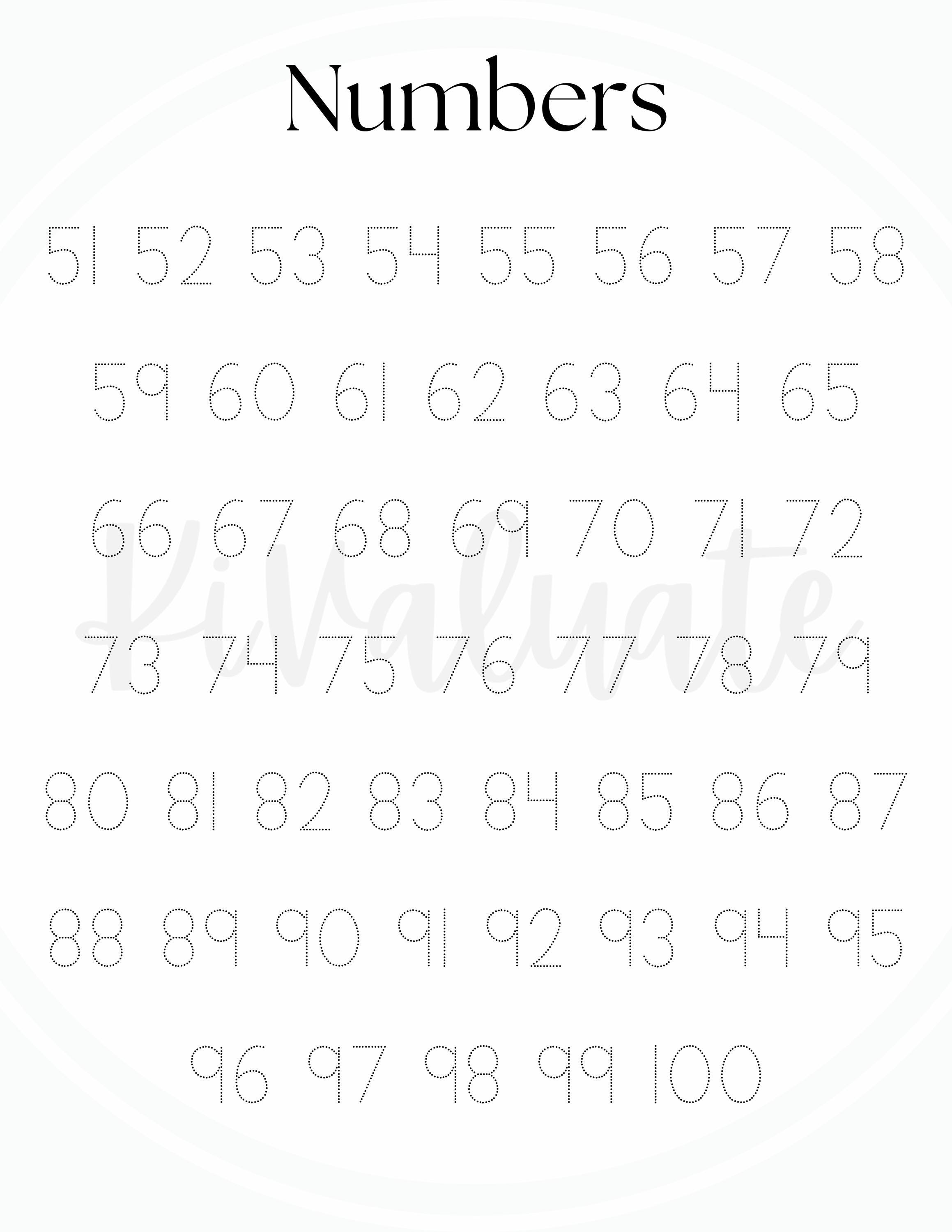 Number Tracing Bundle | 220+ Numbers Worksheets 1-100 | Pre K Printable ...