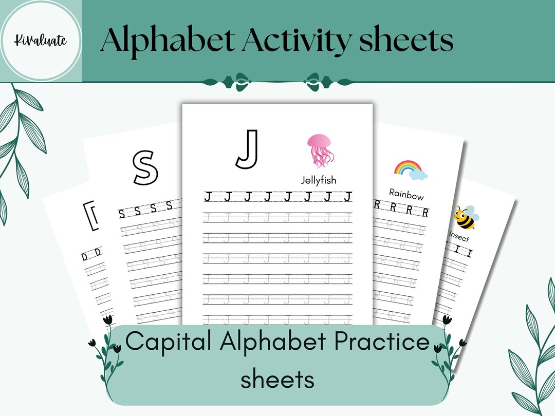 Ultimate Capital Letters Tracing Workbook for Pre-k & Kindergarten ...