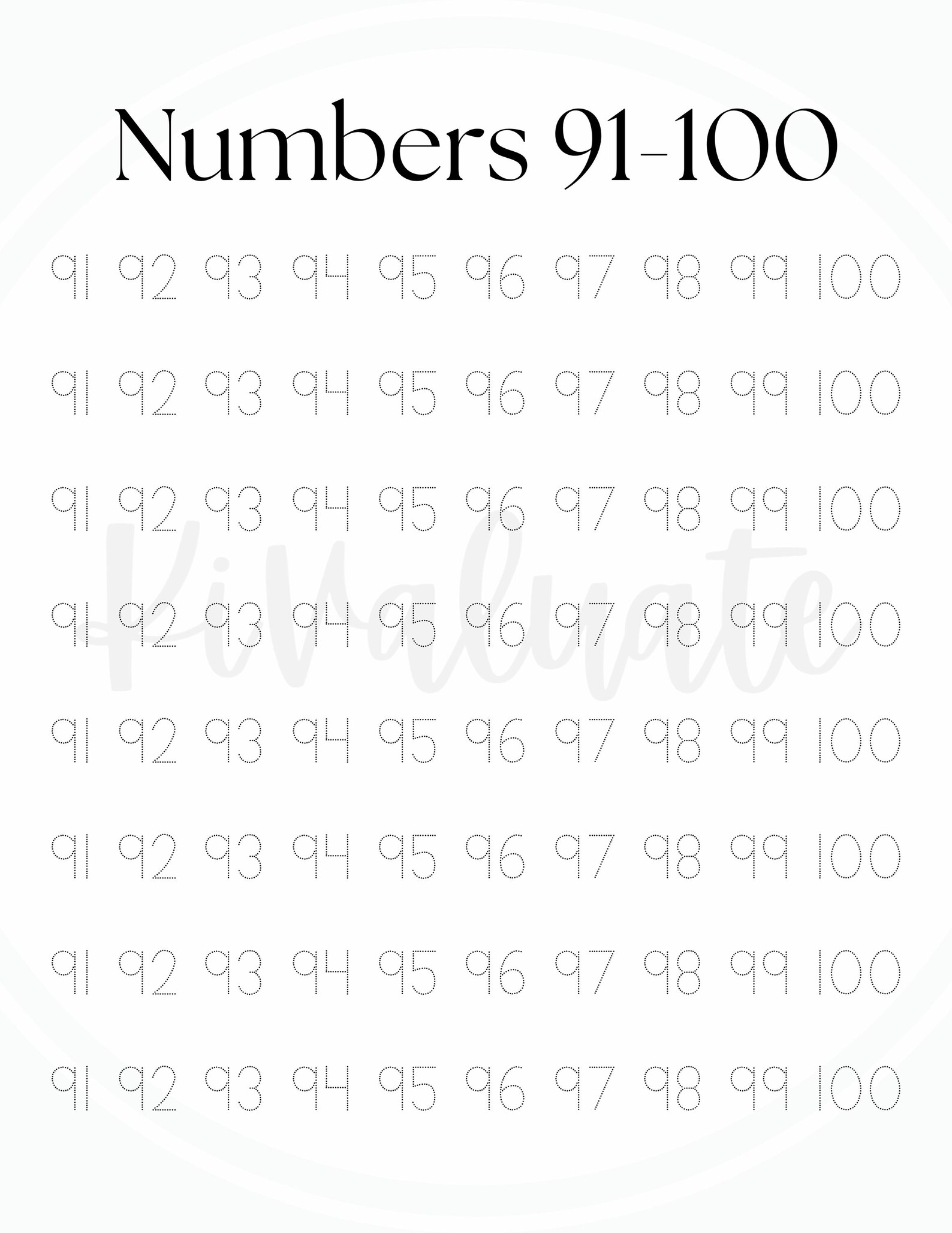 Number Tracing Bundle | 220+ Numbers Worksheets 1-100 | Pre K Printable ...