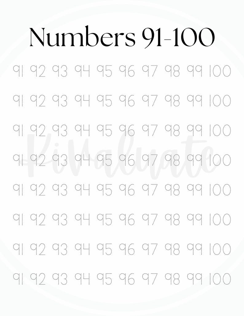 Number Tracing Bundle | 220+ Numbers Worksheets 1-100 | Pre K Printable ...