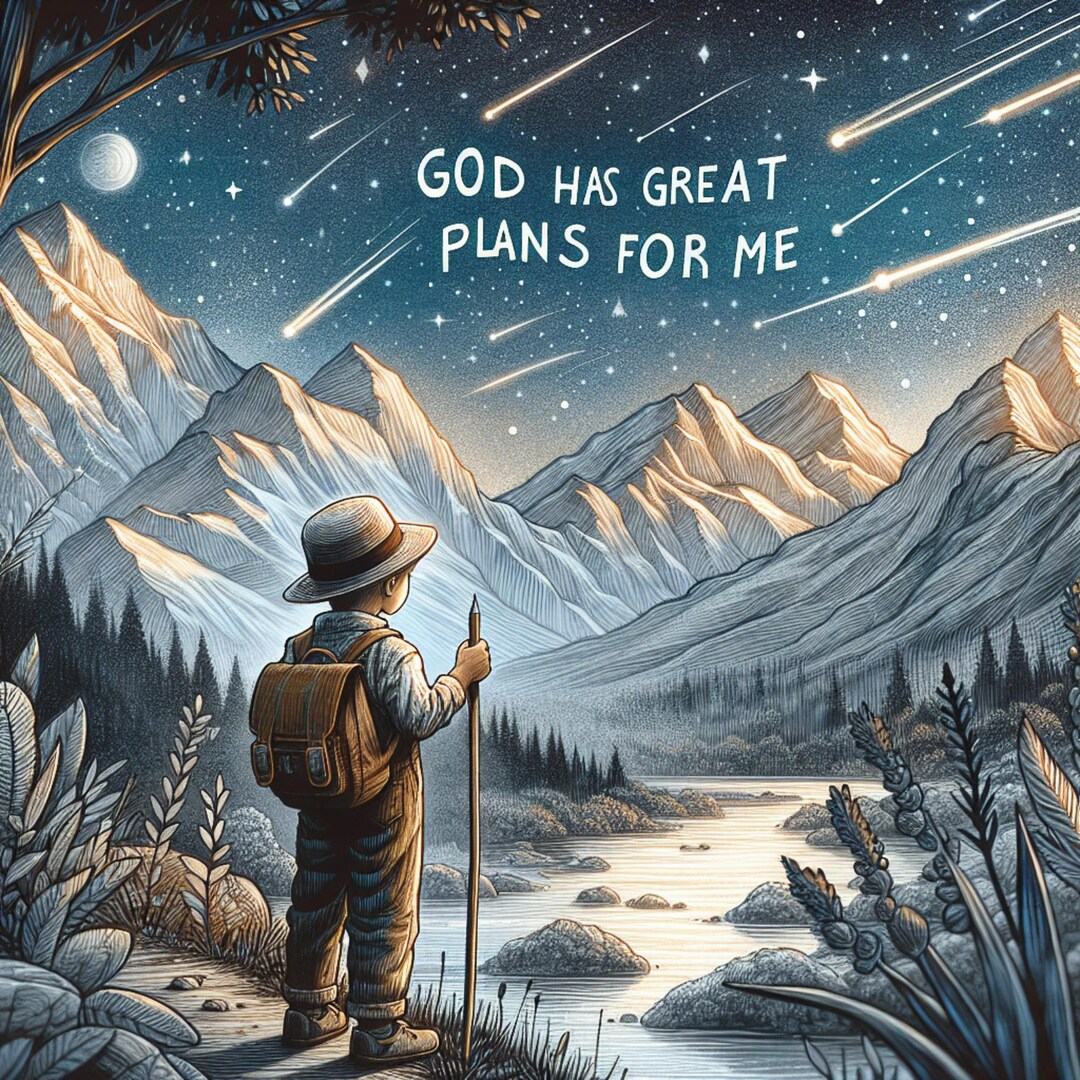 God Has Great Plans for Me. Wall Art for Kids Room. Christian School ...
