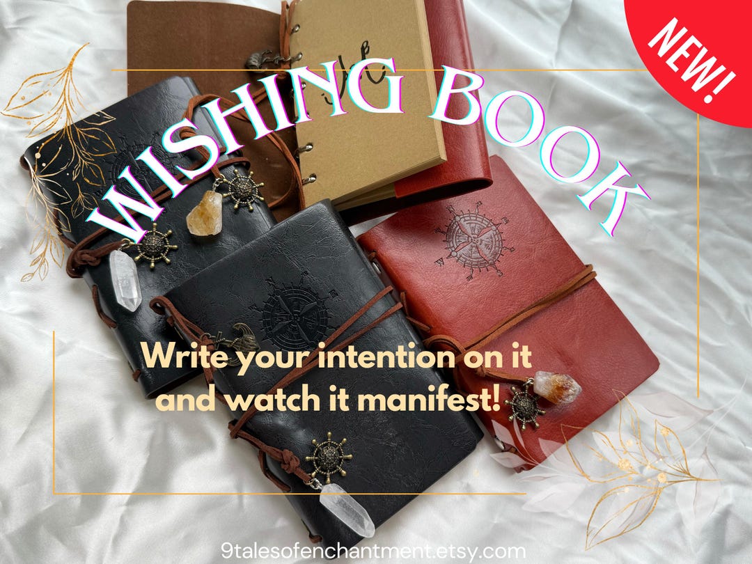 Spelled Wishing Book: Manifestation Journal With Custom Sigil - Etsy