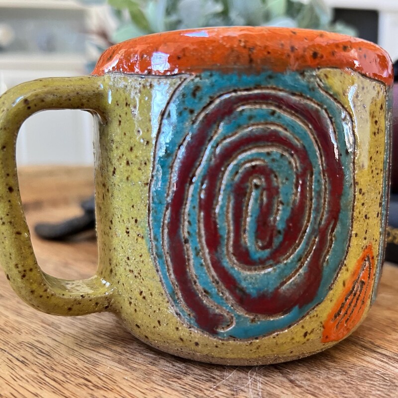 Sgraffito Mug - Etsy