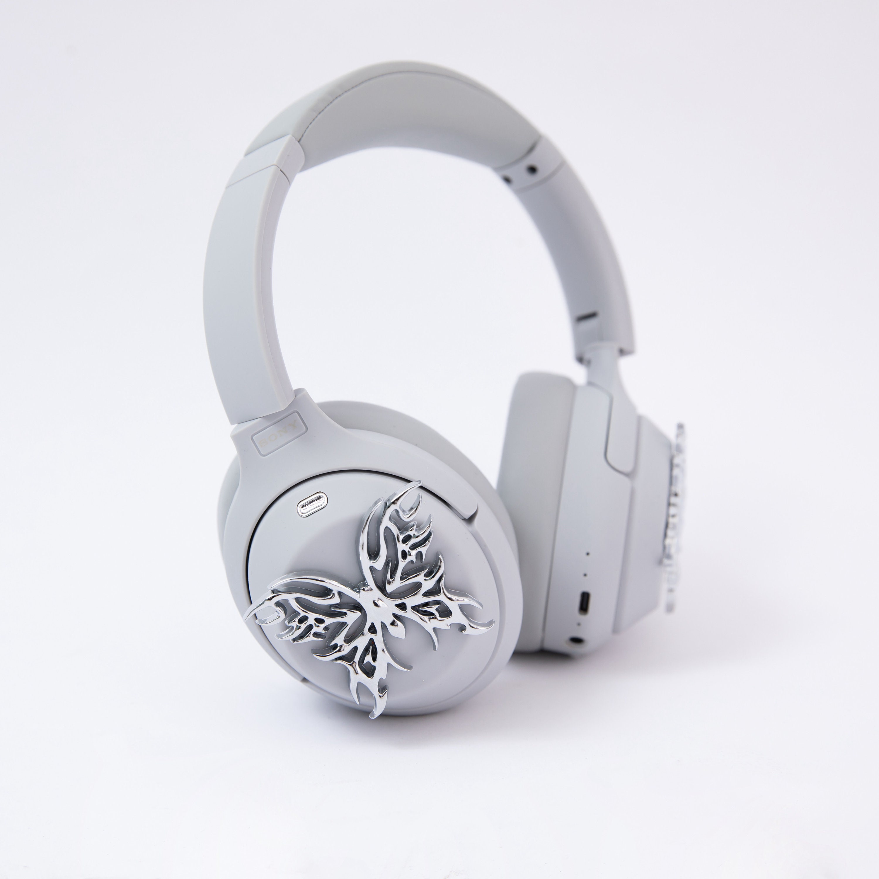 Butterfly Sony XM4 Silver Attachments, Chrome, Sony XM5 Attachments ...