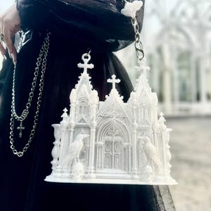 Halloween Castle Shoulder Bag: Punk Gothy Bag, Sci-fi Accessory, Side ...