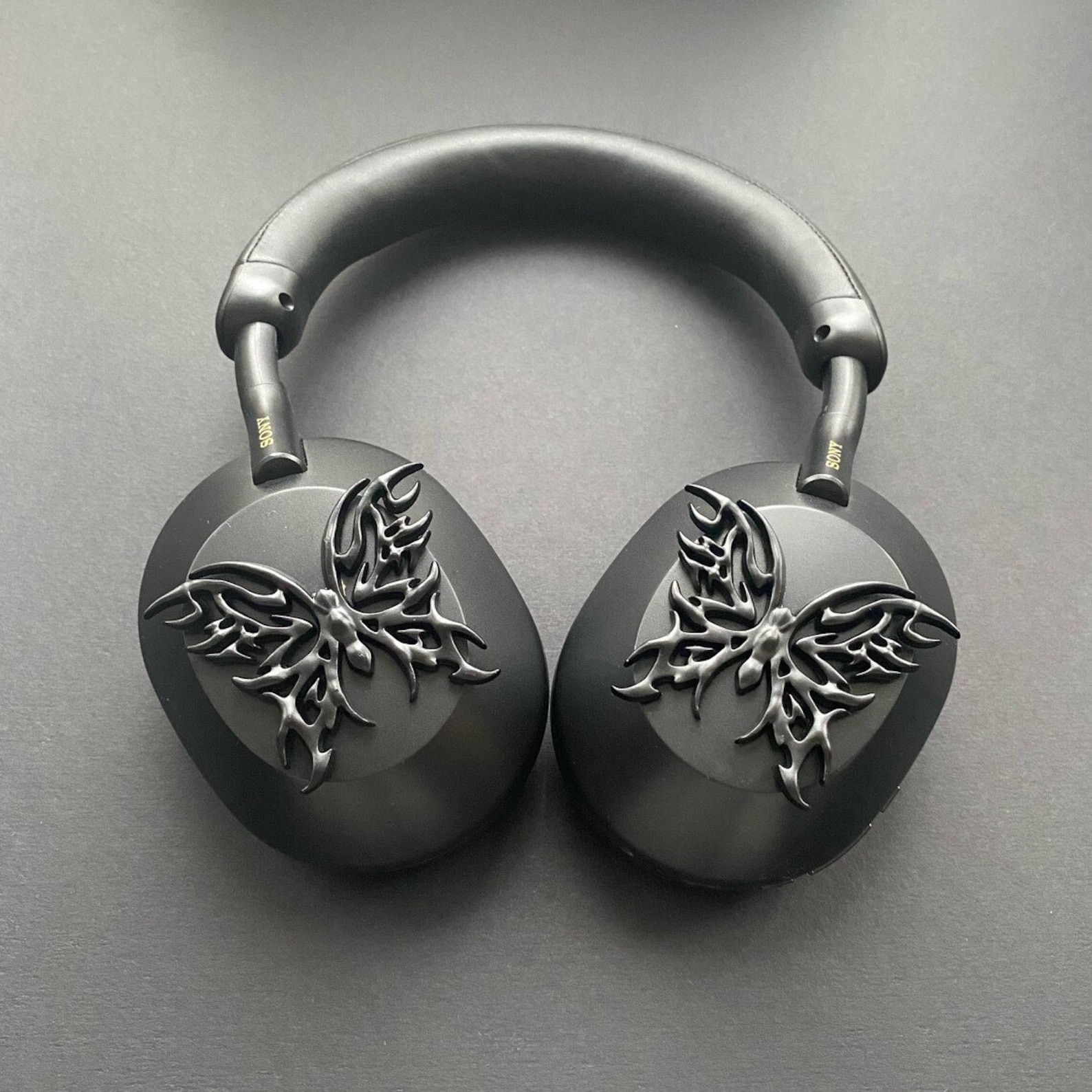 Chrome Butterfly Headphone Attachments: Y2K Steampunk Cyberpunk Style ...