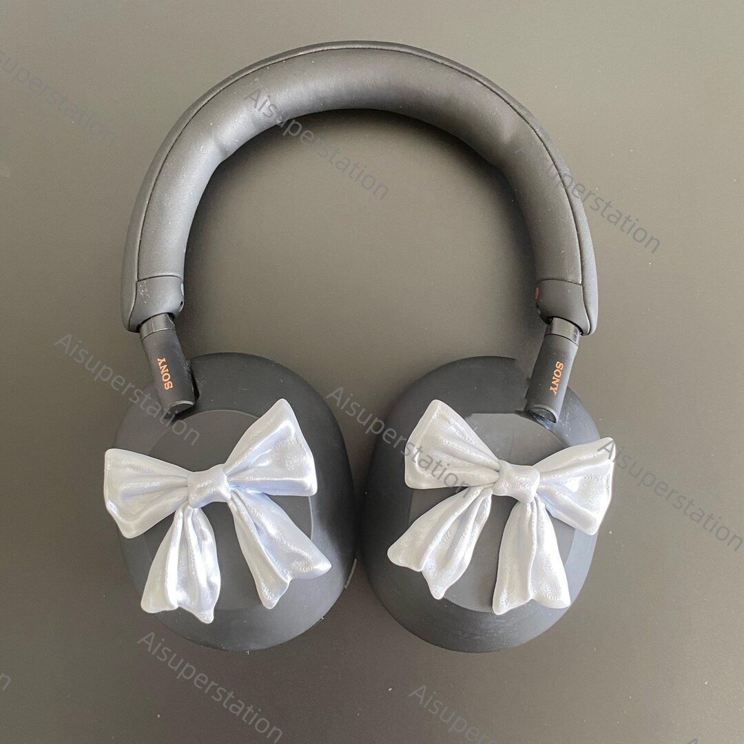 Silver Bows Sony XM5 Headphone Attachments: 3D Printed Accessory - Etsy