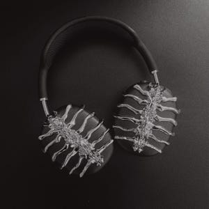 Silver Bone Airpods Max Attachment: 3D Printed Spineflex Set - Etsy