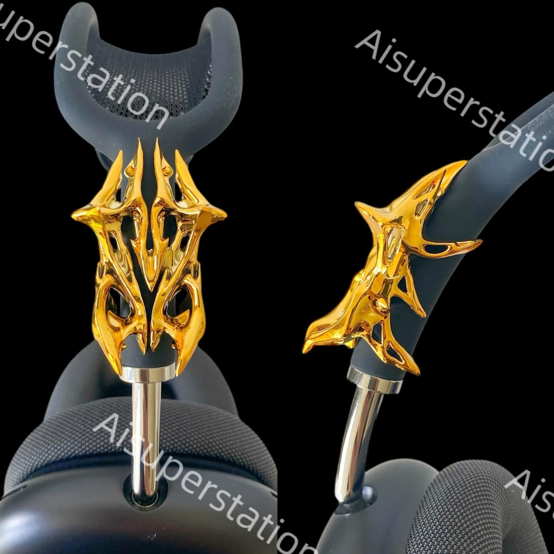 Cyber 3D Printed Attachment for Airpods Max: Futuristic Headphone ...