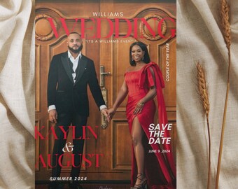 Magazine Style Wedding Invitation/program Template 1 - Etsy