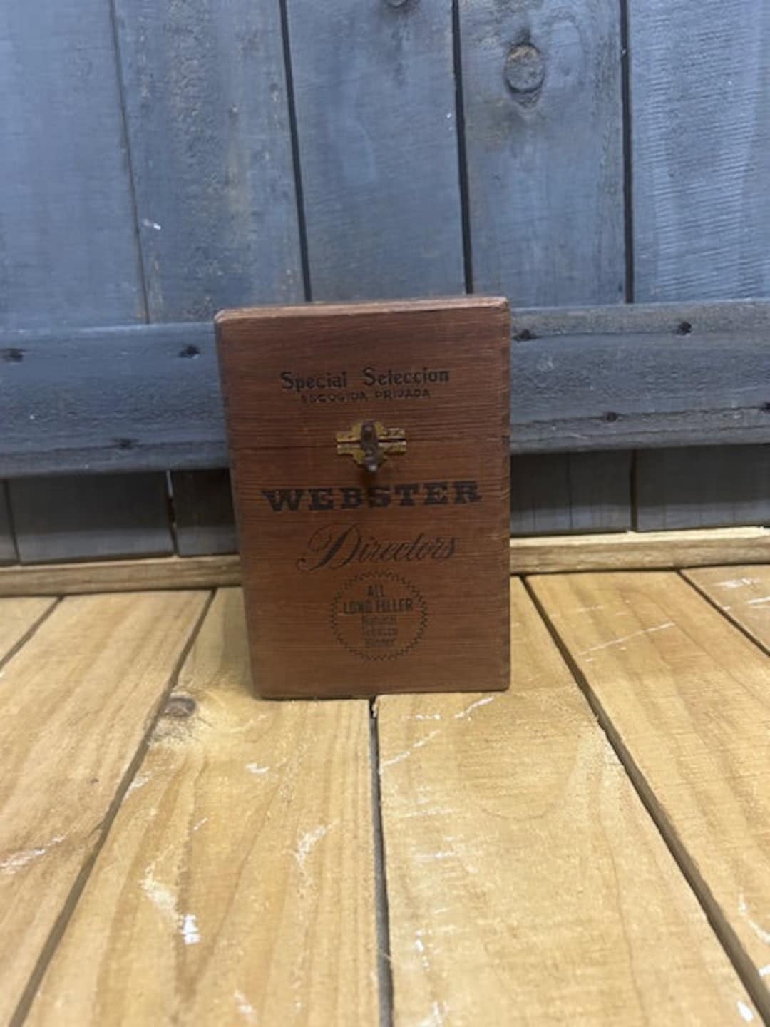 Vintage Webster Director's Tobacco Box-vinatge Cigar Box-collectors ...