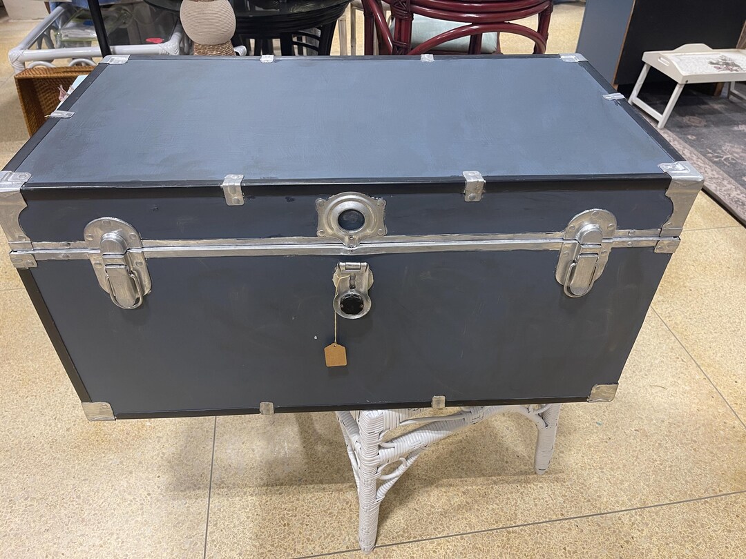 Repurposed Trunk on Wheels Modern Style Meets Vintage Functionality ...