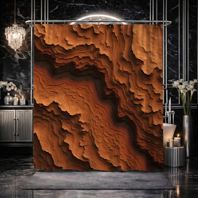 Terracotta Curtain - Etsy