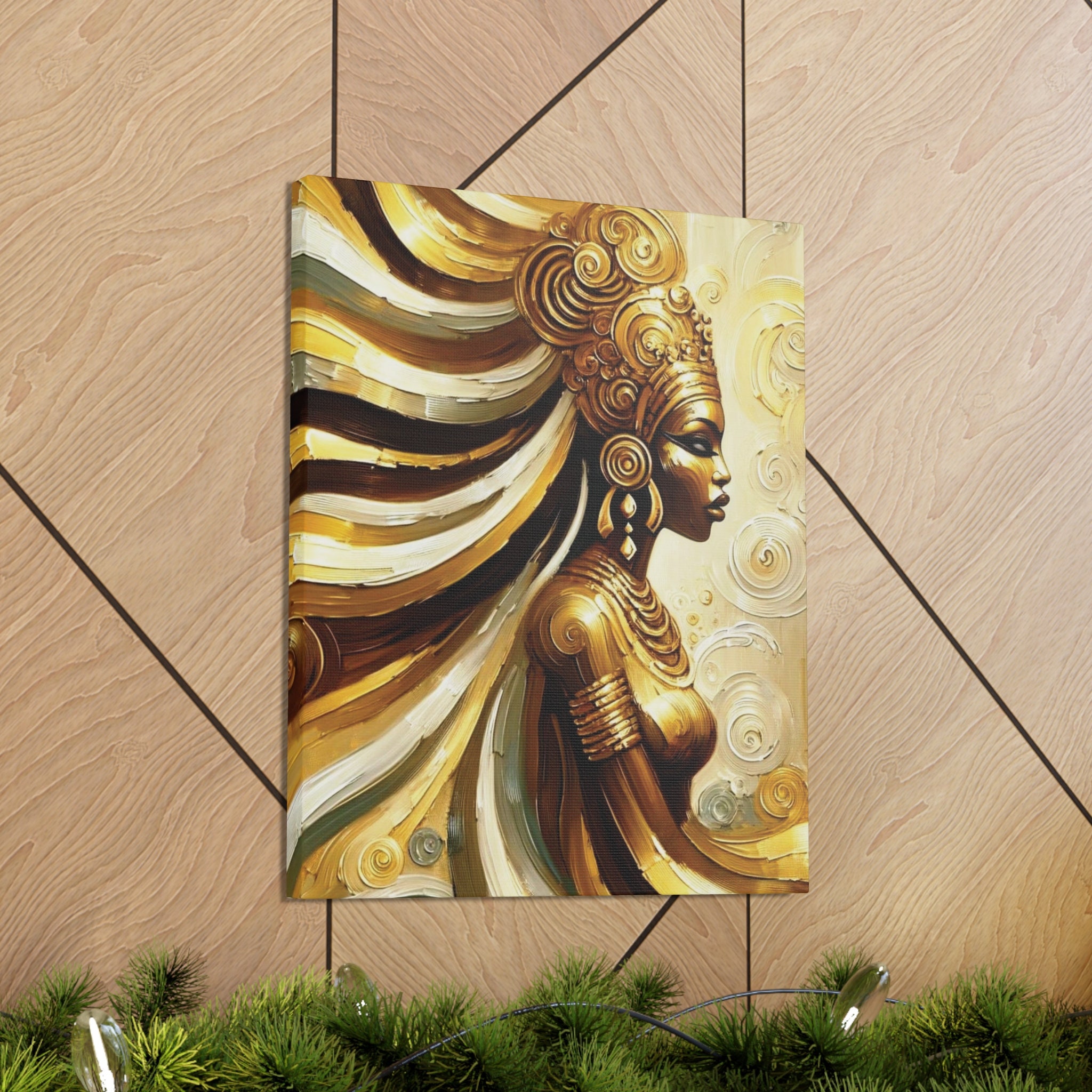 Oshun Art Canvas Oshun Yoruba Orisha Art Oil Painting african Art ...