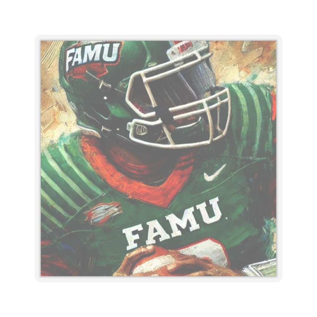 Vintage FAMU Football Kiss-cut Stickers | Perfect for Fans, Laptops ...