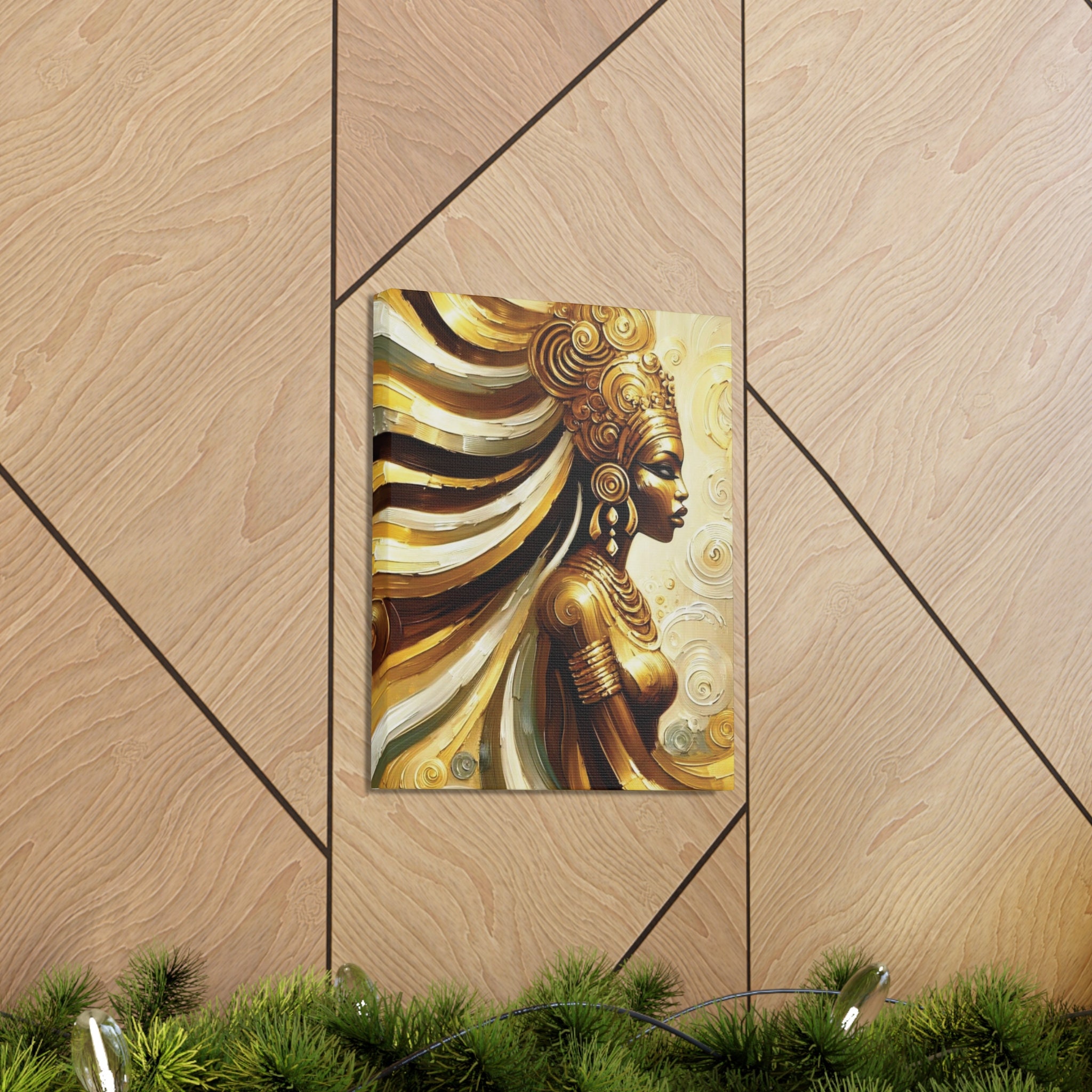 Oshun Art Canvas Oshun Yoruba Orisha Art Oil Painting african Art ...