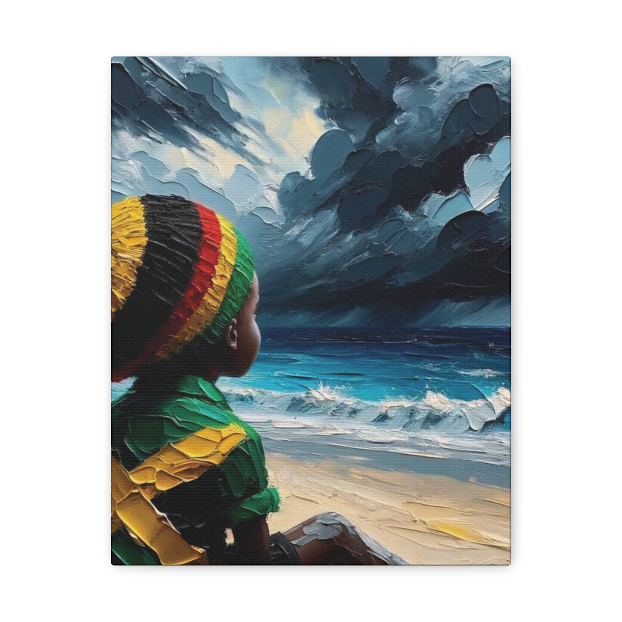 Jamaican Art Beach Art Caribbean Oil Painting Cultural African Diaspora ...