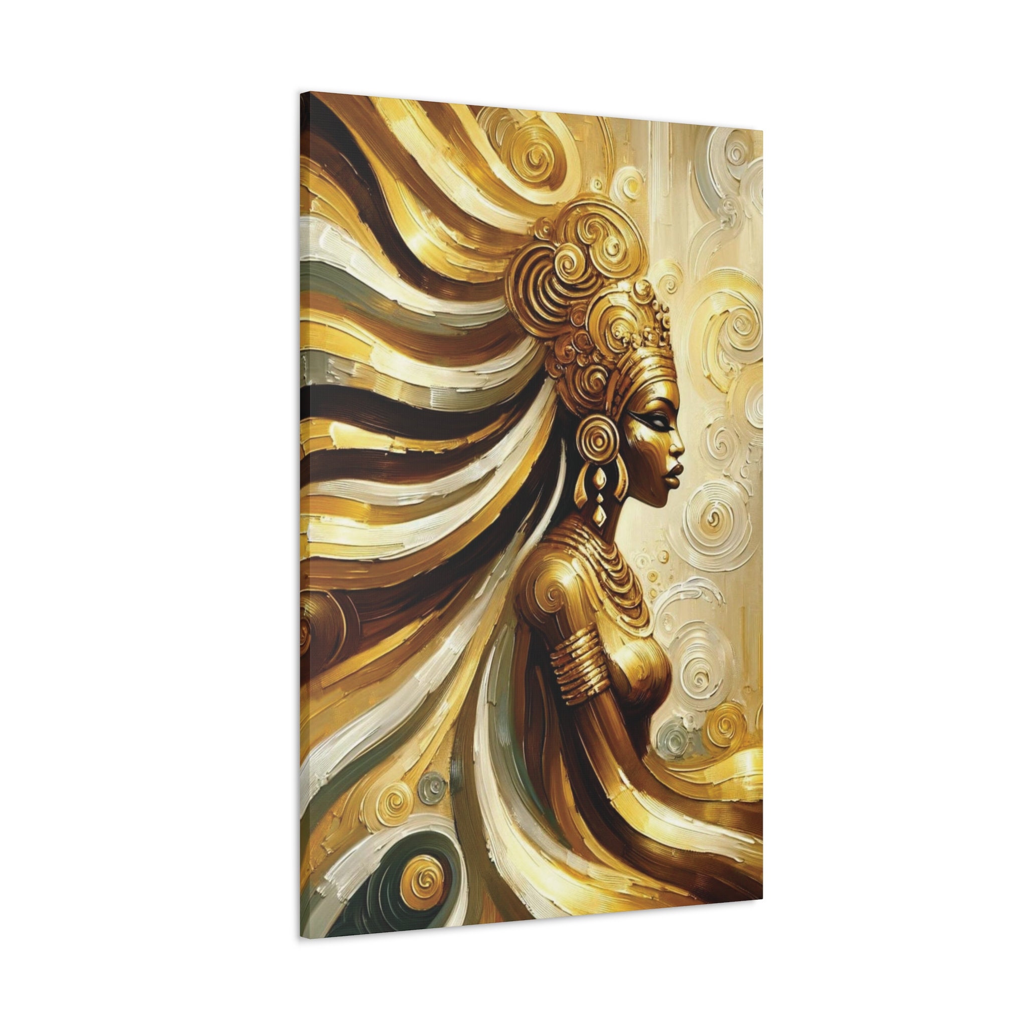 Oshun Art Canvas Oshun Yoruba Orisha Art Oil Painting african Art ...