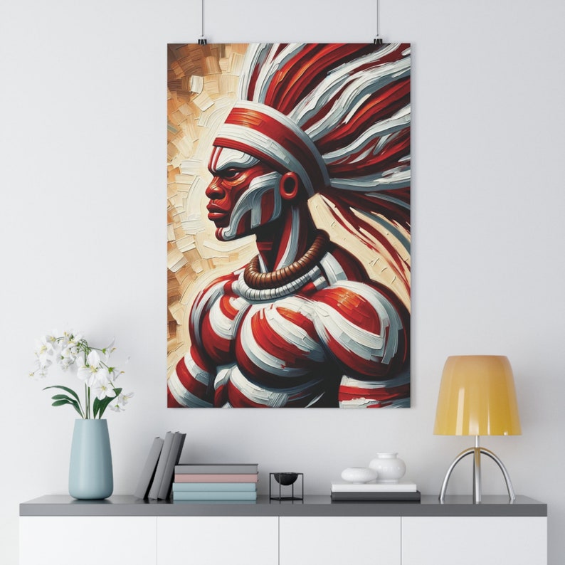 Shango African Orisha Yoruba Art spiritual Art African Art Oil Painting Fine Art Museum Quality ...