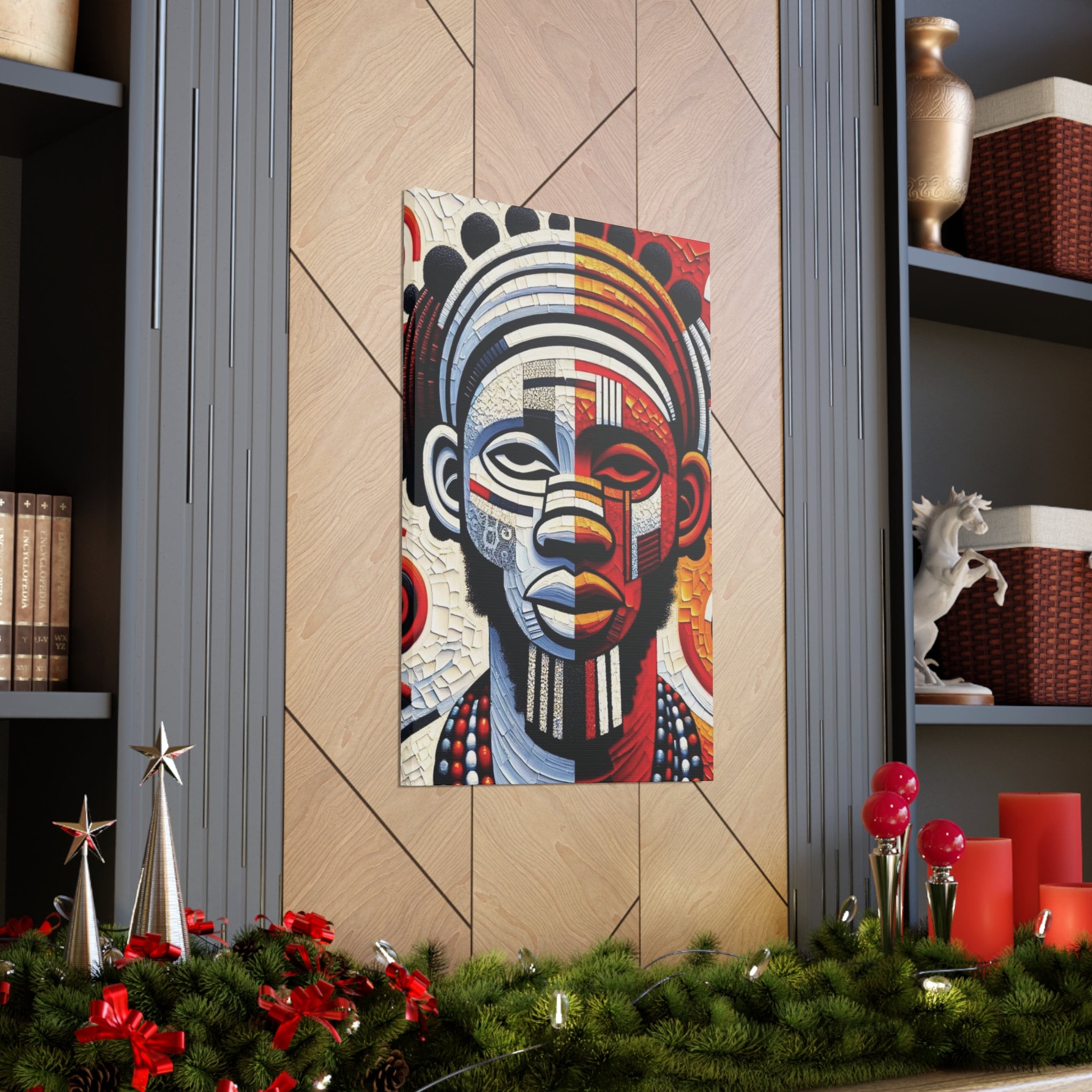 Eleggua Orisha African Art Elegua Red Hues Pop Art Oil Painting African ...