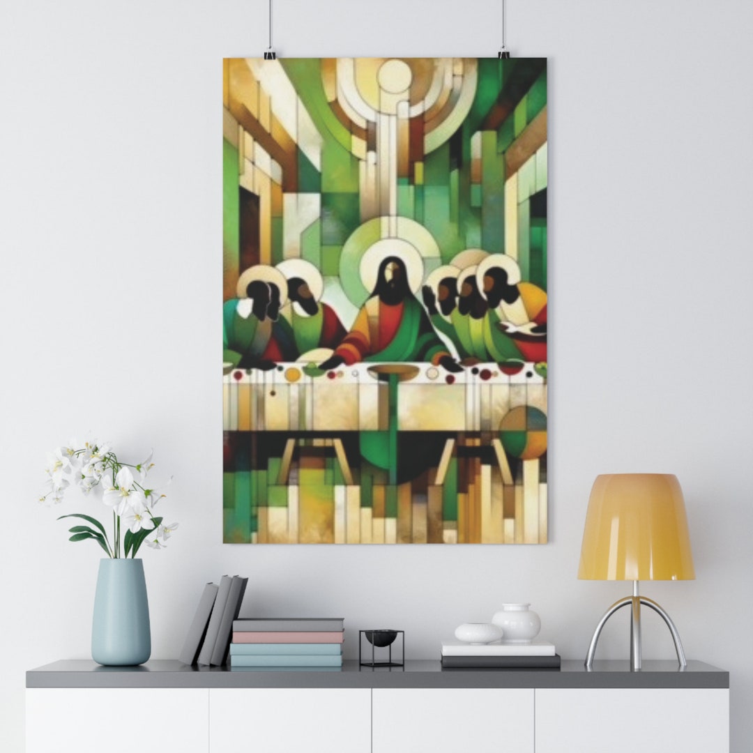 African Last Supper Abstract | Yeshua Last Supper | Oil Painting ...