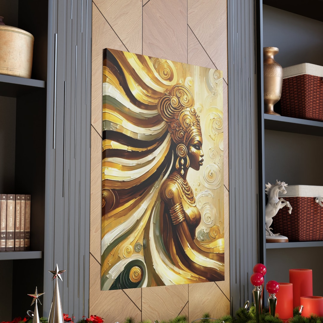 Oshun Art Canvas | Oshun Yoruba Orisha Art | Oil Painting |african Art ...