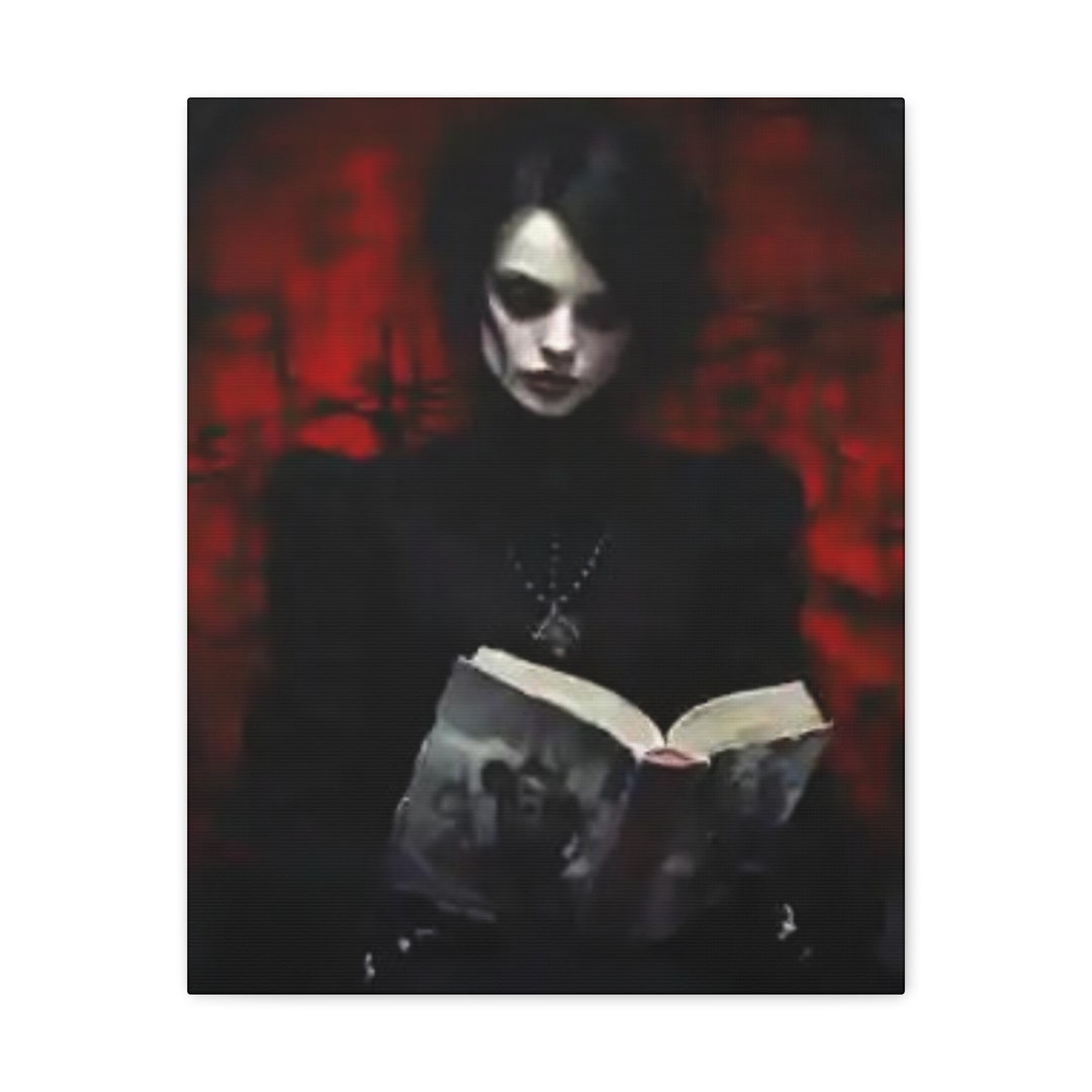 Goth Vampire Art | Oil Painting |dark Academia Literary Art | Dark Art ...