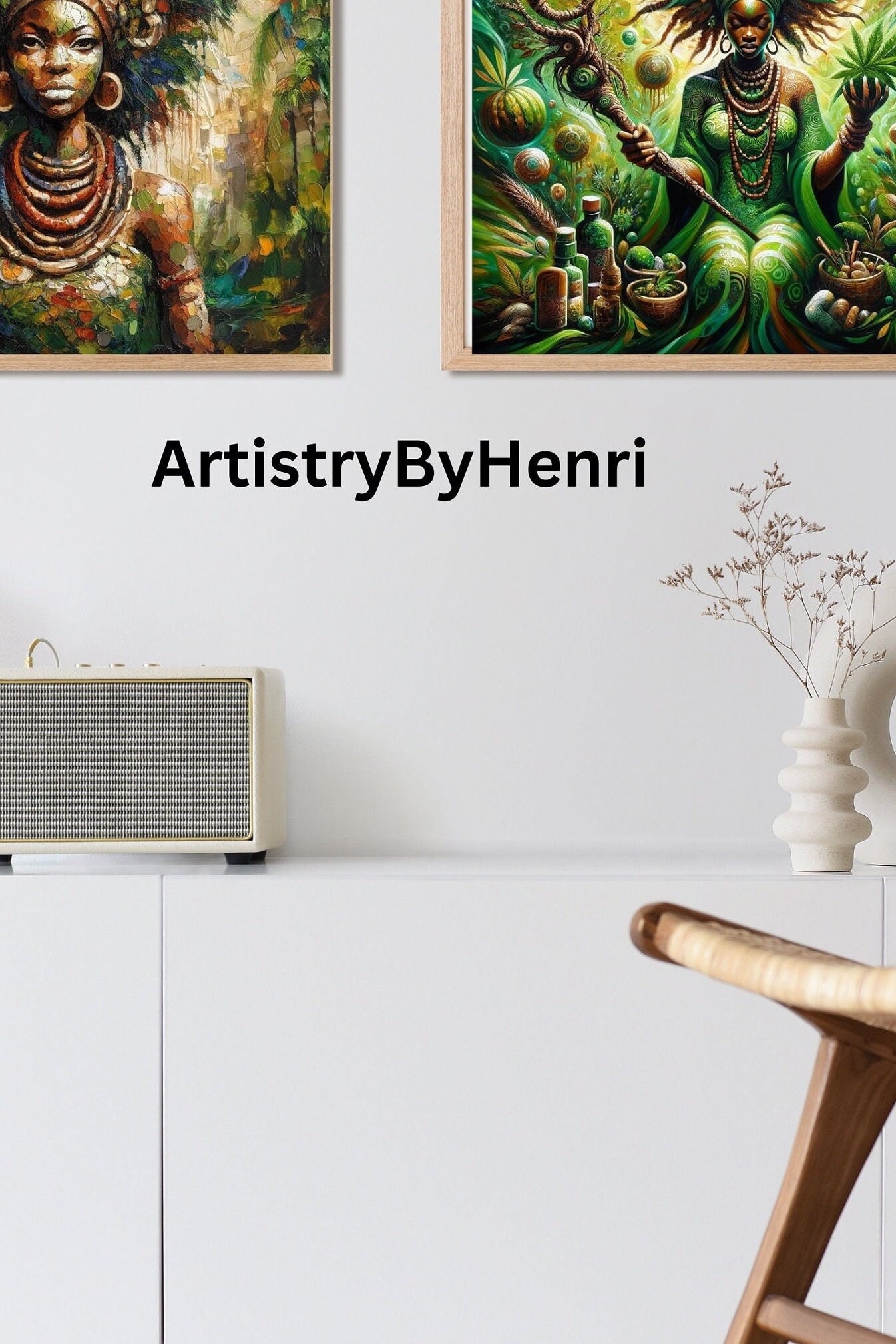 Aja Two Images of Aja Spiritual and Historical Cultural Artwork Blessed ...