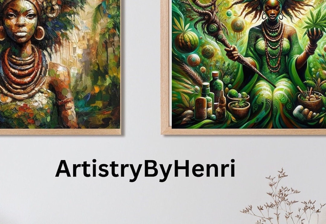 Aja - Two Images of Aja - Spiritual and Historical Cultural Artwork ...