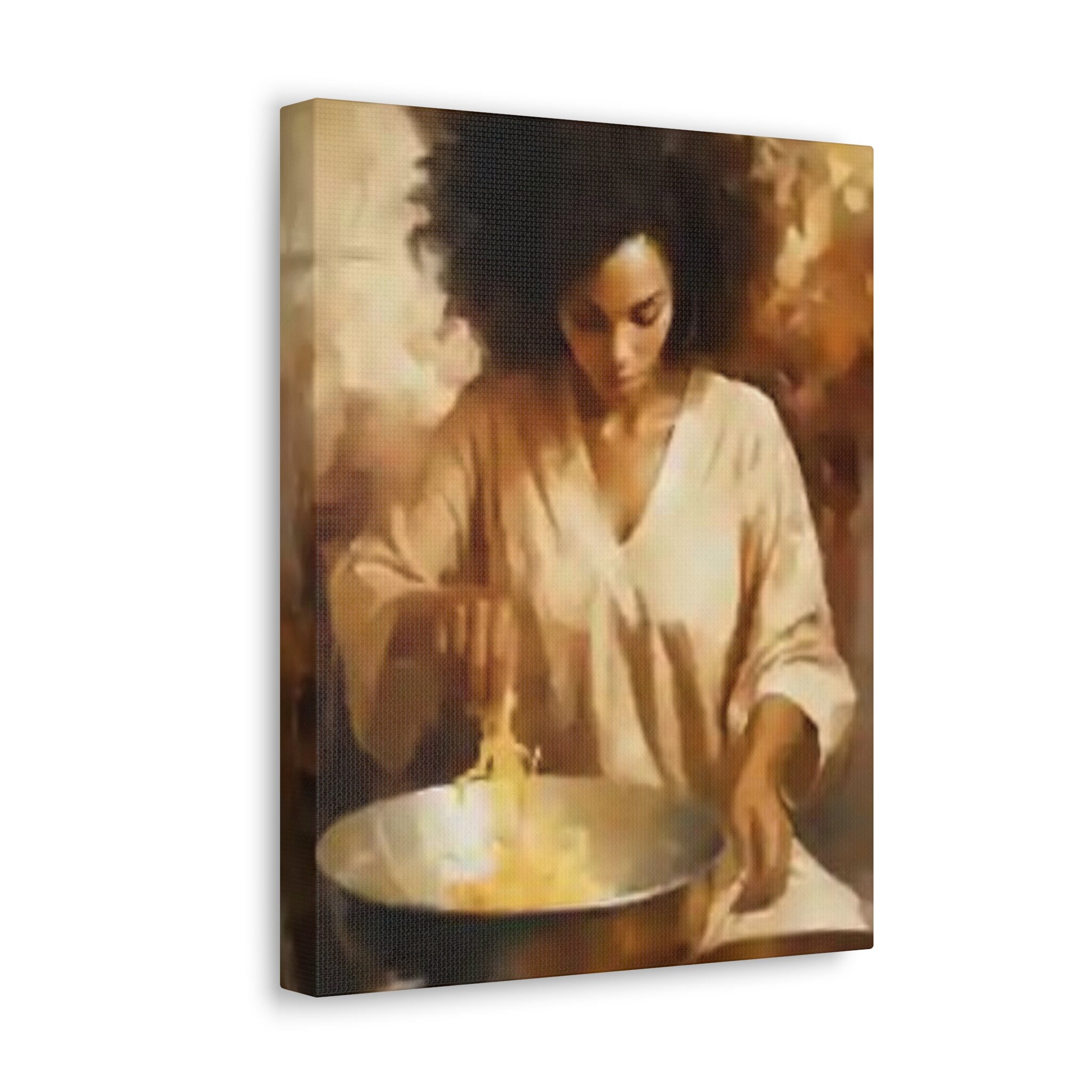 She Cooks! | Oil Painting | Neutral Colors | Culinary Art | Ethnic ...