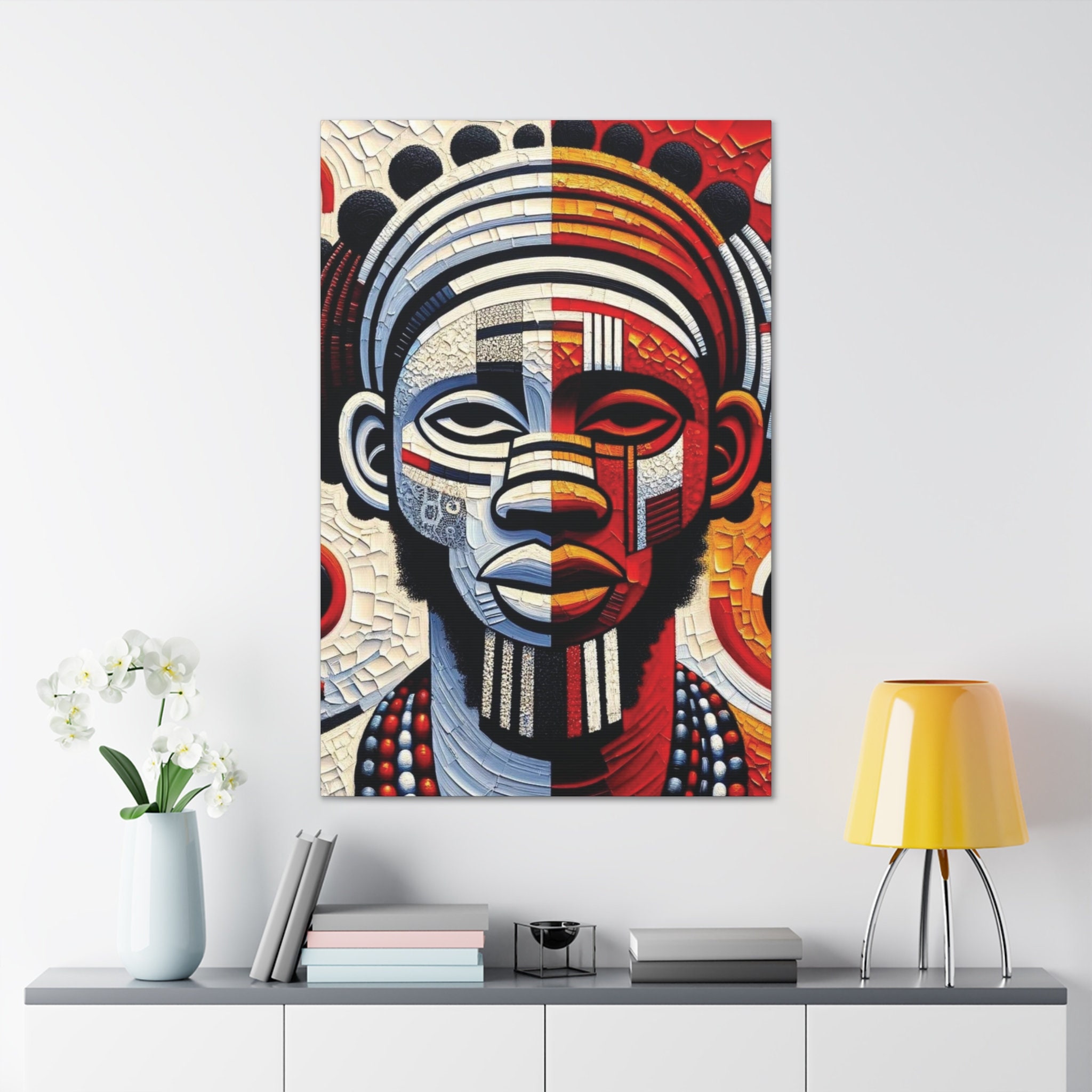 Eleggua Orisha African Art Elegua Red Hues Pop Art Oil Painting African ...