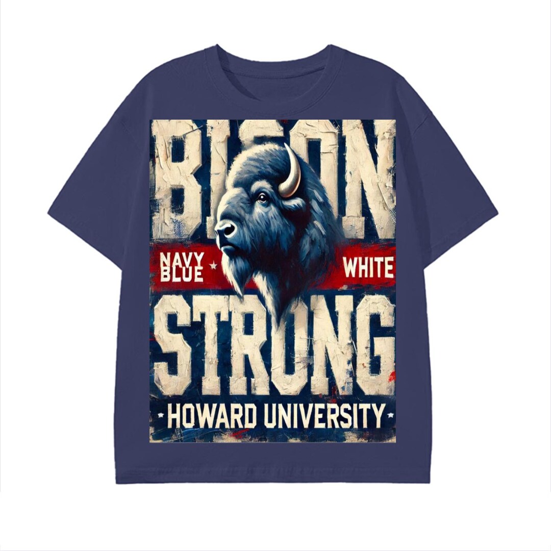 Howard University Bison Strong Pure Cotton Unisex T-shirt Howard U ...