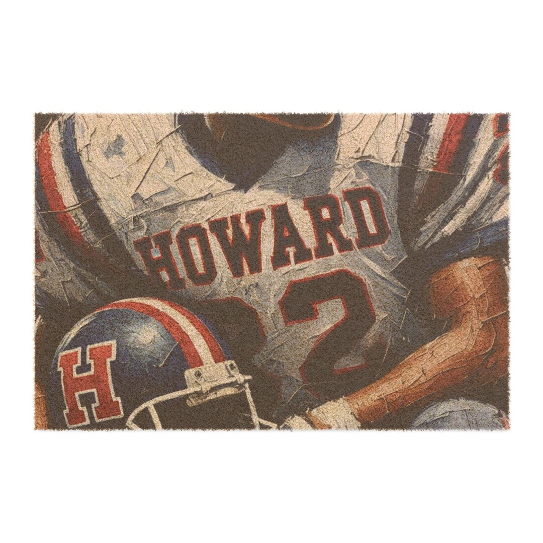 Howard University Football Bison Welcome Mat Doormat - Etsy
