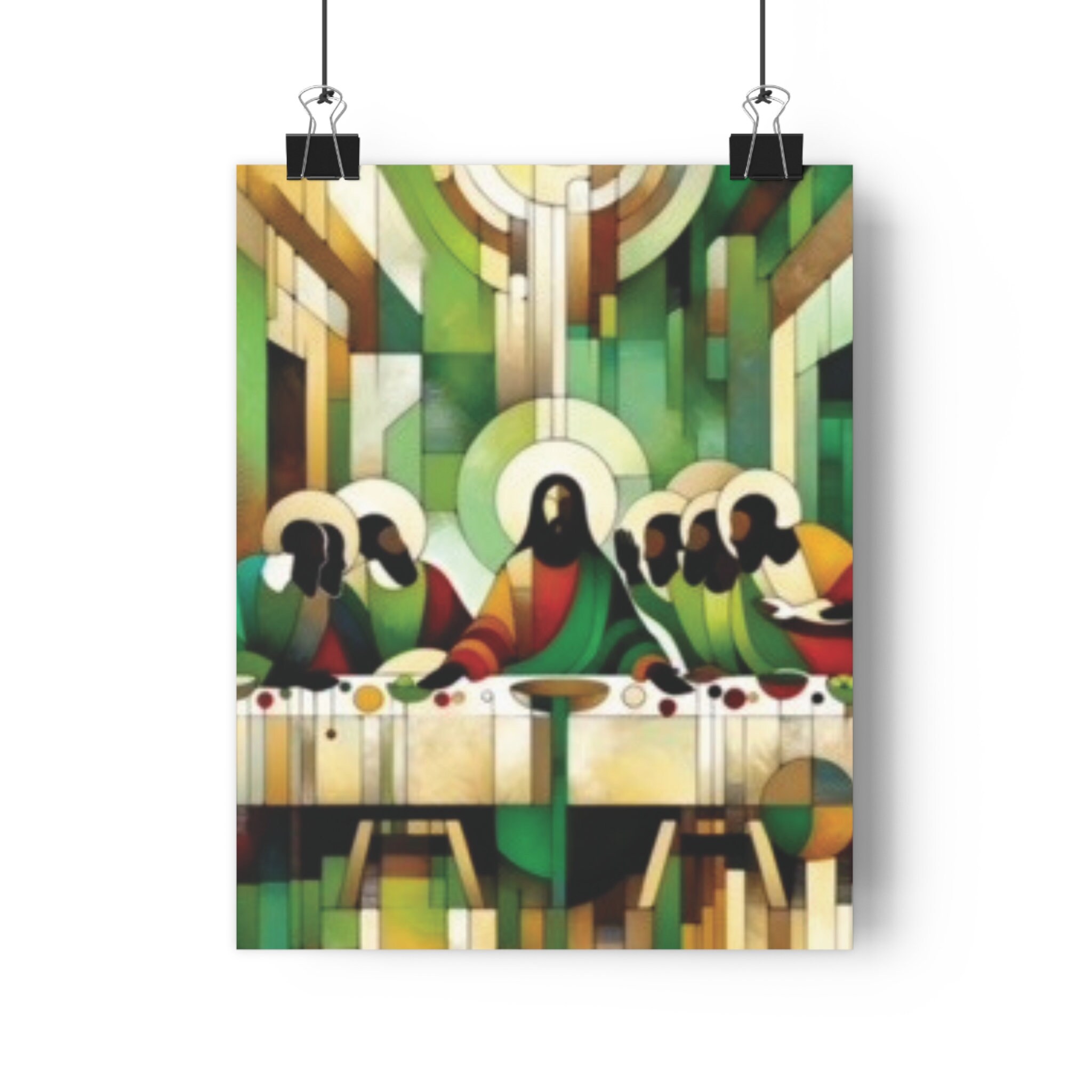 African Last Supper Abstract | Yeshua Last Supper | Oil Painting ...