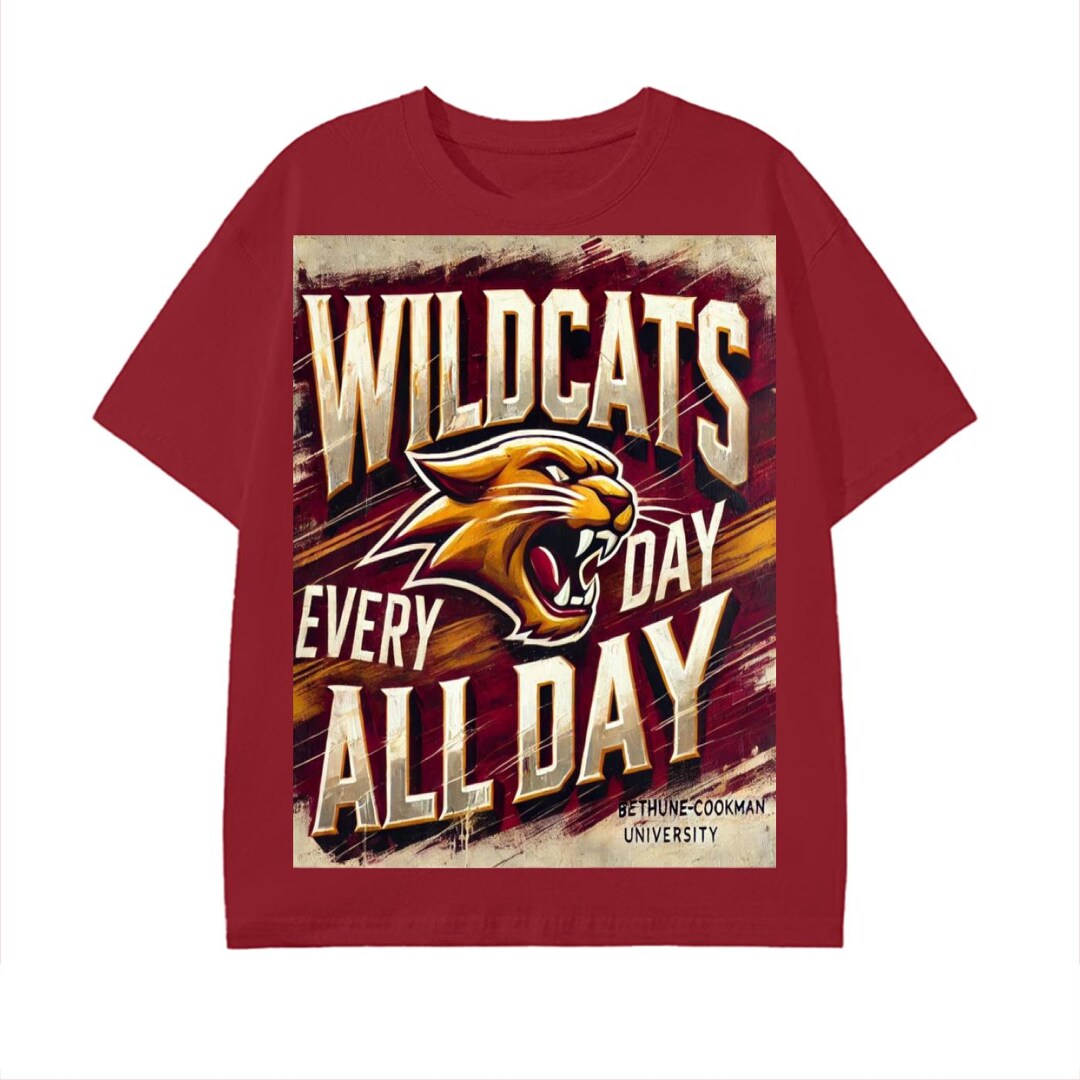Bethune Cookman University Shirt BCU Shirt Wildcats All Day Everyday ...