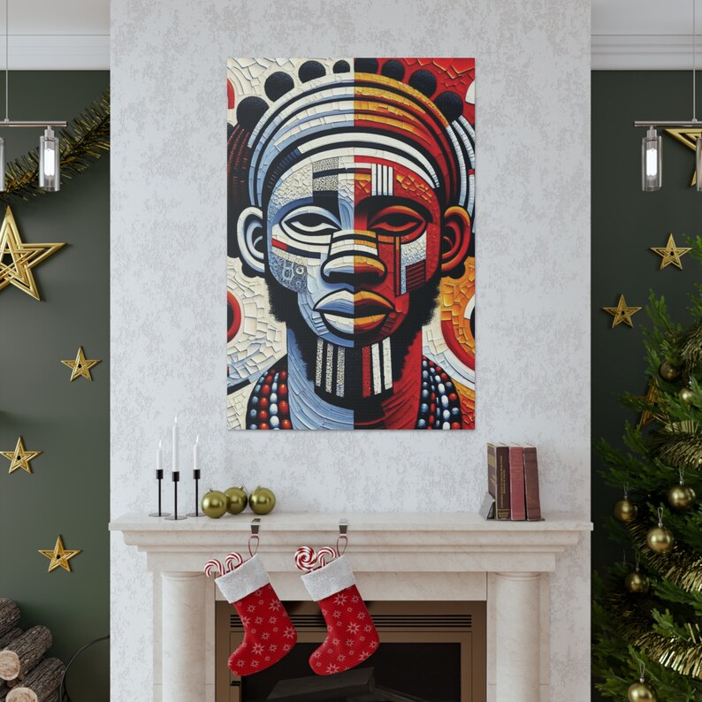 Eleggua Orisha African Art Elegua Red Hues Pop Art Oil Painting African ...