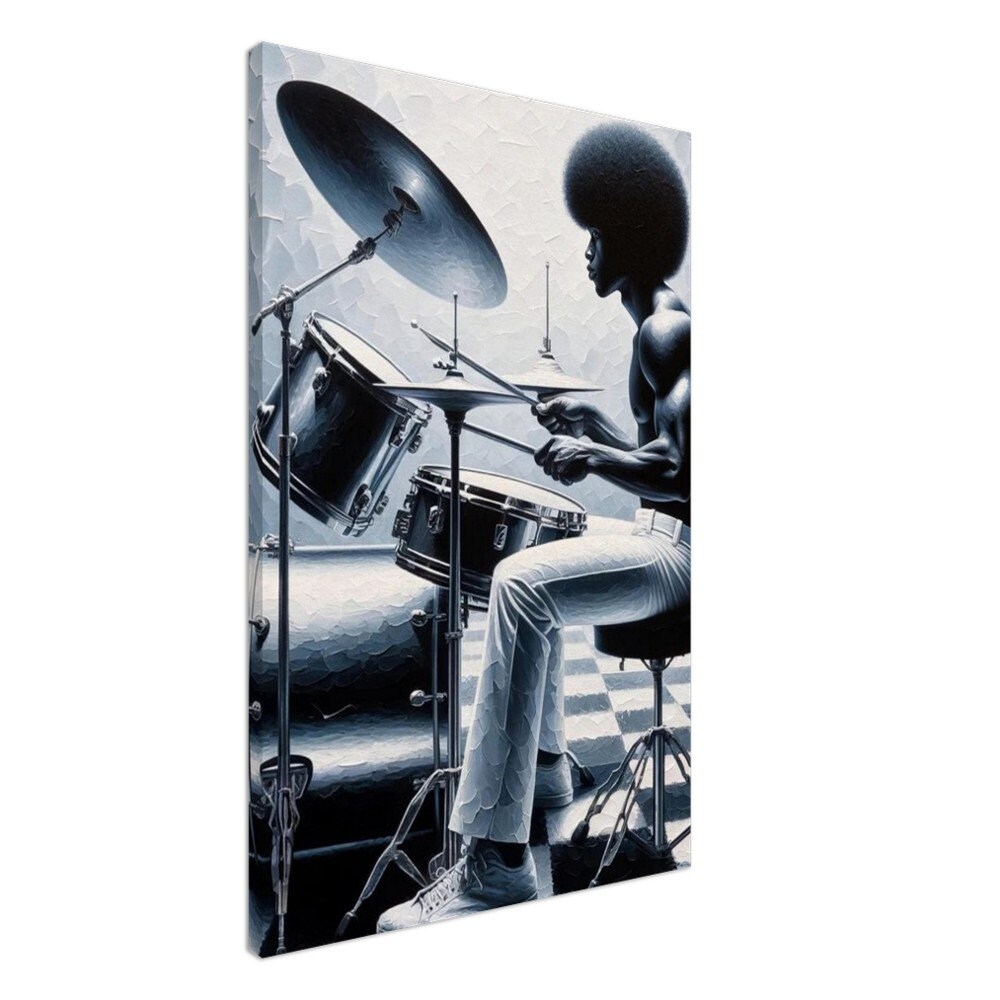 Black Male Drummer | Musical Art African Art | Eclectic Art| Black Art ...