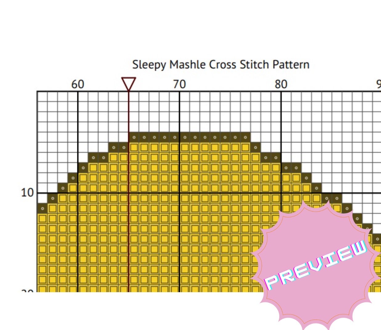 Sleepy Mashle Cross Stitch Pattern Downloadable PDF - Etsy UK