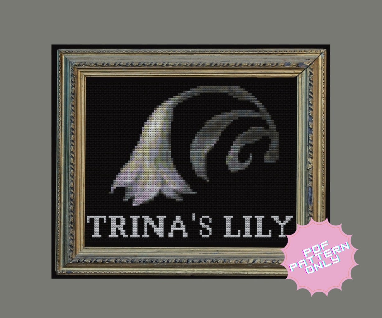 Trina's Lily Elden Ring Cross Stitch Pattern Downloadable PDF - Etsy UK